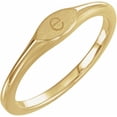 14K Yellow Gold Oval Signet Ring - Solid Gold Fine Jewelry | Jewelry by ...