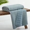 Levtex Home - Mills Waffle - Throw - Chambray Cotton Waffle - Throw ...