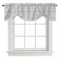 Black Striped Tie Up Valances Curtain, White Background Modern Retro ...
