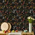 VEELIKE 17.7''x118'' Black Fairy Forest Wallpaper Stick and Peel ...