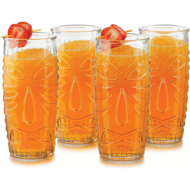 Libbey Modern Bar Tiki Cooler 4 Piece Set in Clear - Walmart.com