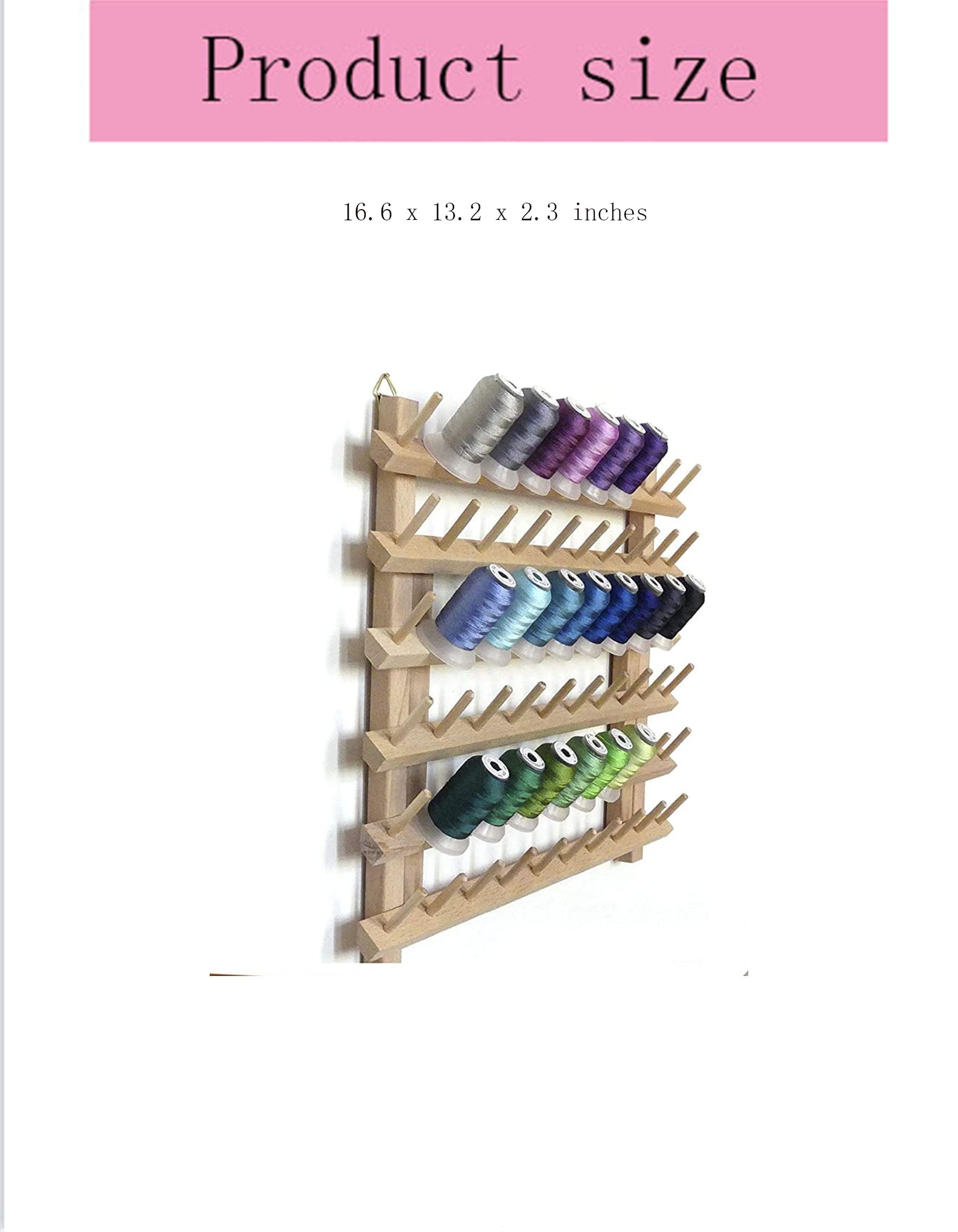 60-Spool ing Thread Rack for Spools of Thread Free Standing or Wall ...