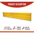 2Pcs 4"x4"x18" Bolt-On Steel Rigid Post and 8'x15" Bolt-On Steel 3-Rib ...