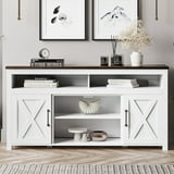 "BELLEZE 58"" Wood TV Stand, 65"" TVs Entertainment Center, with ...