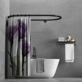 Aluminum Alloy Oval Shower Curtain Rod Hoop Square Shape Bathroom Rod ...