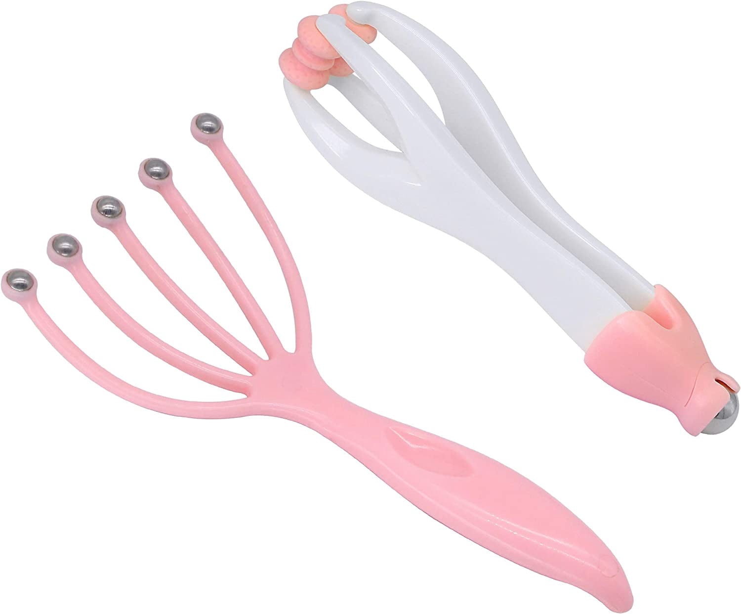 Head Massager,Protable Hand Held SPA Scalp Massager,2-in-1 Finger ...