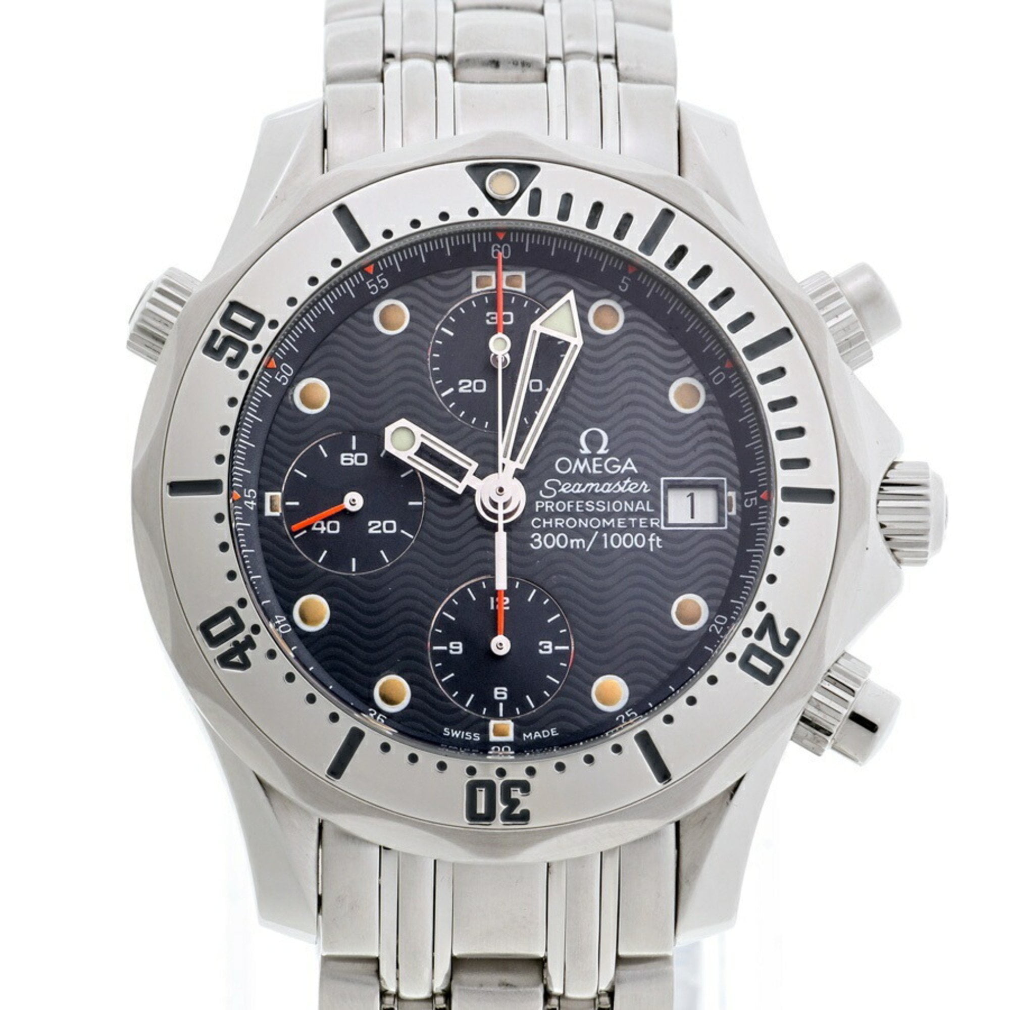 Pre-Owned OMEGA Seamaster Professional Chrono Diver 2598.80 Automatic ...