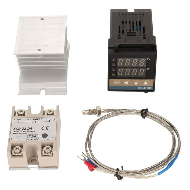 ZOUSSIQI Digital PID Thermostat Air Heater Temperature Controller K ...