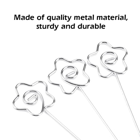 Picture Clip Holders, Silver Memo Clip Holders, Metal DIY Handmade Memo ...