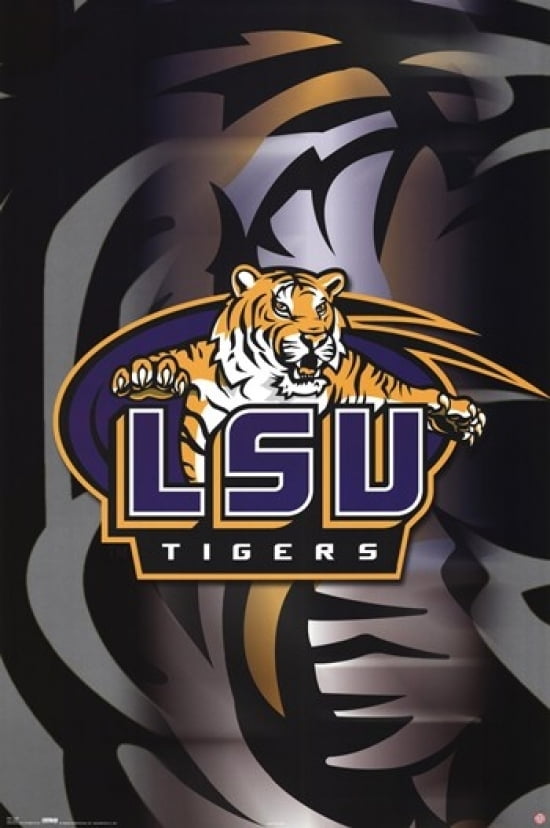 Lsu-Logo Laminated Poster Print (24 x 36) - Walmart.com - Walmart.com