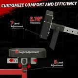 syedee Adjustable Seated Row Machine, Plate Loaded, Independent ...