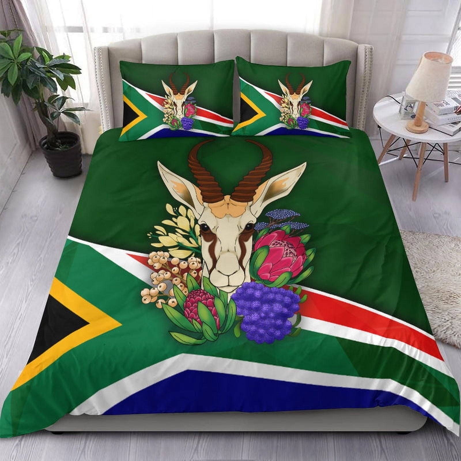 Juego de cama estampado Springboks de Sudáfrica - LT2 | Bodega Aurrera ...