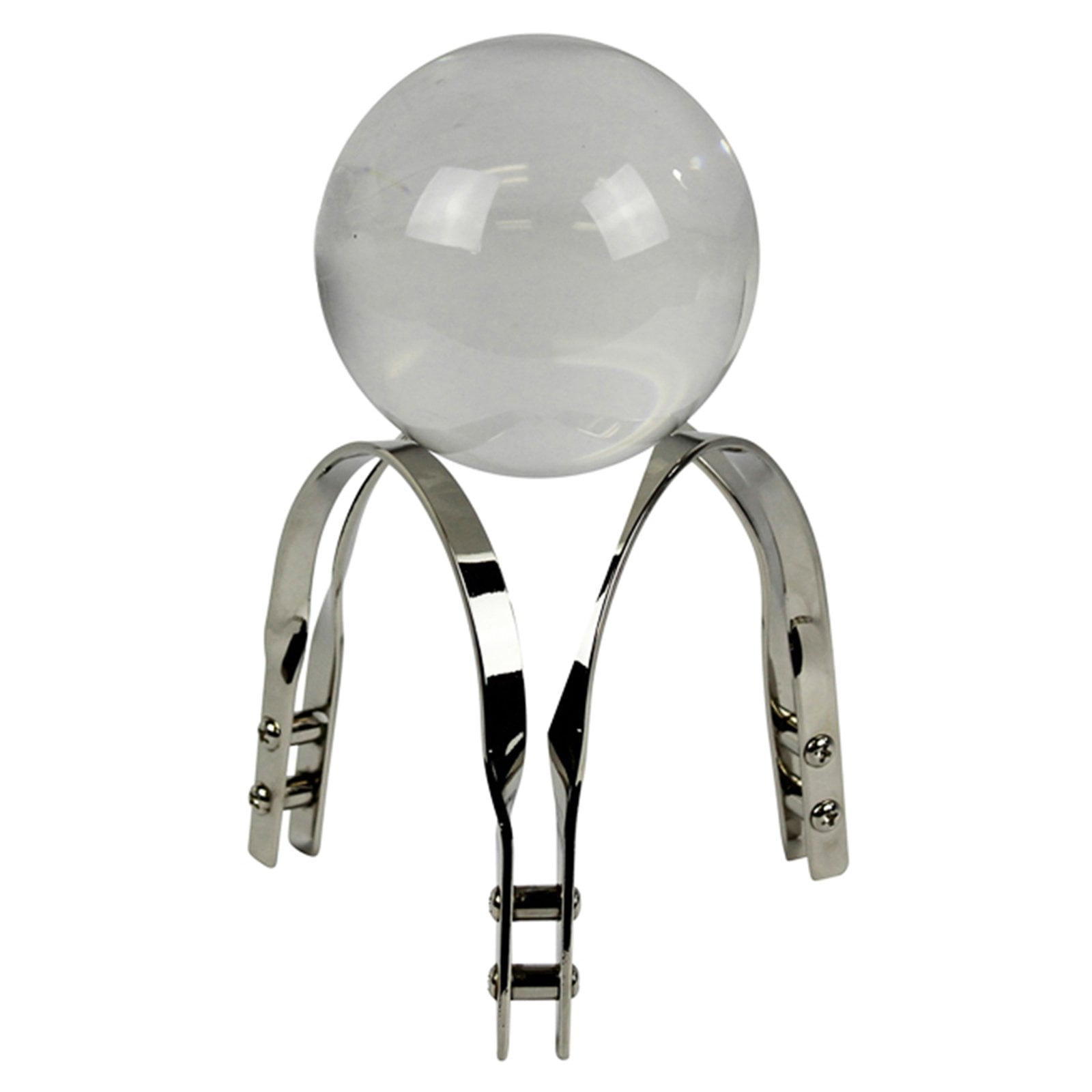 Sagebrook Home Crystal Orb on Curved Silver Tripod Base - Walmart.com
