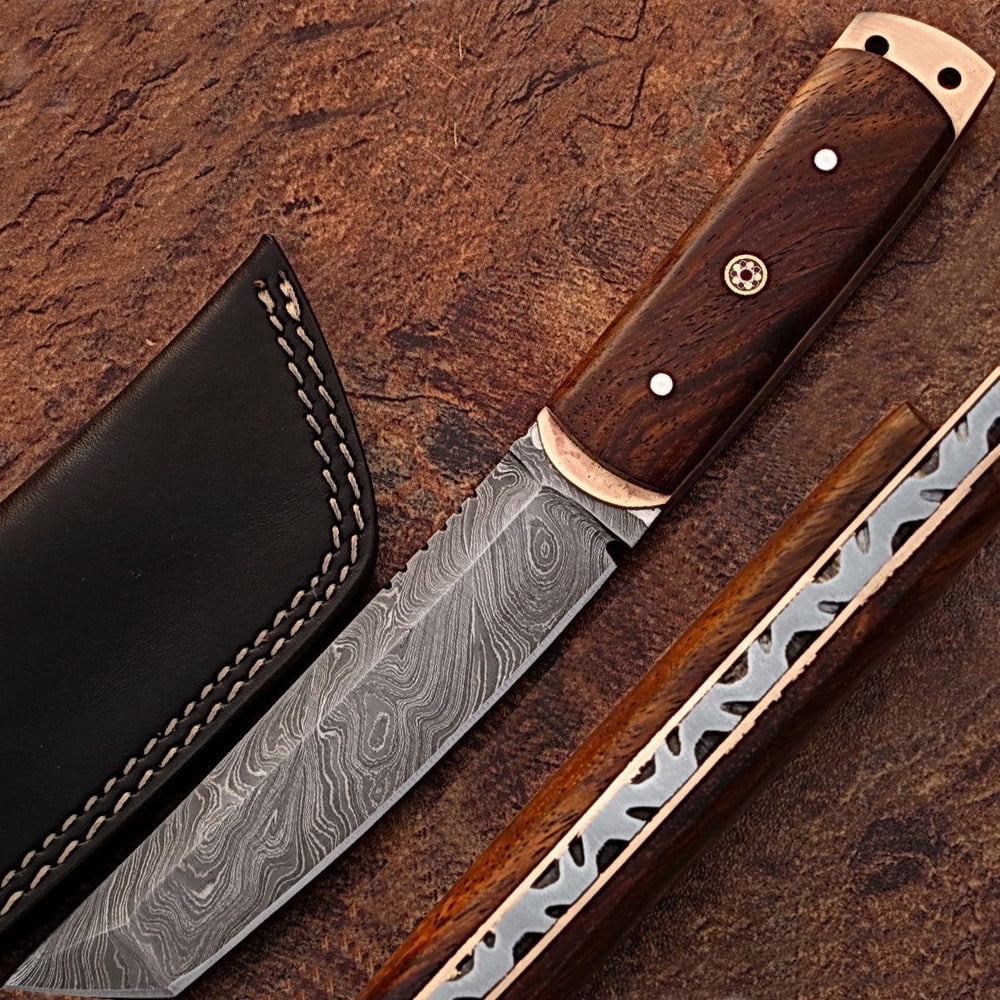 Click here for White Deer Damascus Steel Tanto Point Hunting Knif... prices