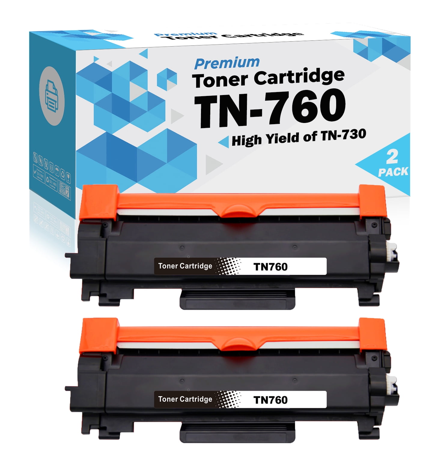 Ultra Toner® Compatible Remplacement pour Brother TN760 Cartouche de ...