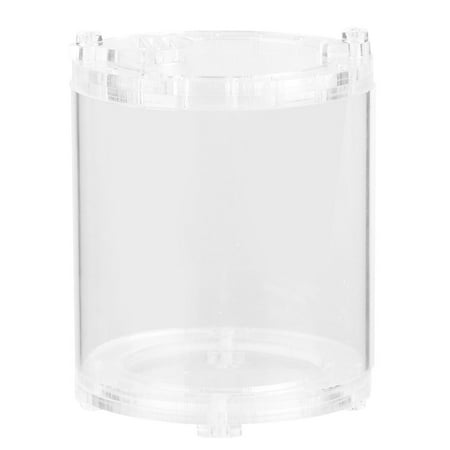 Cricket Tank Portable Acrylic Circular Small Animal Keeper Tank Feeding ...