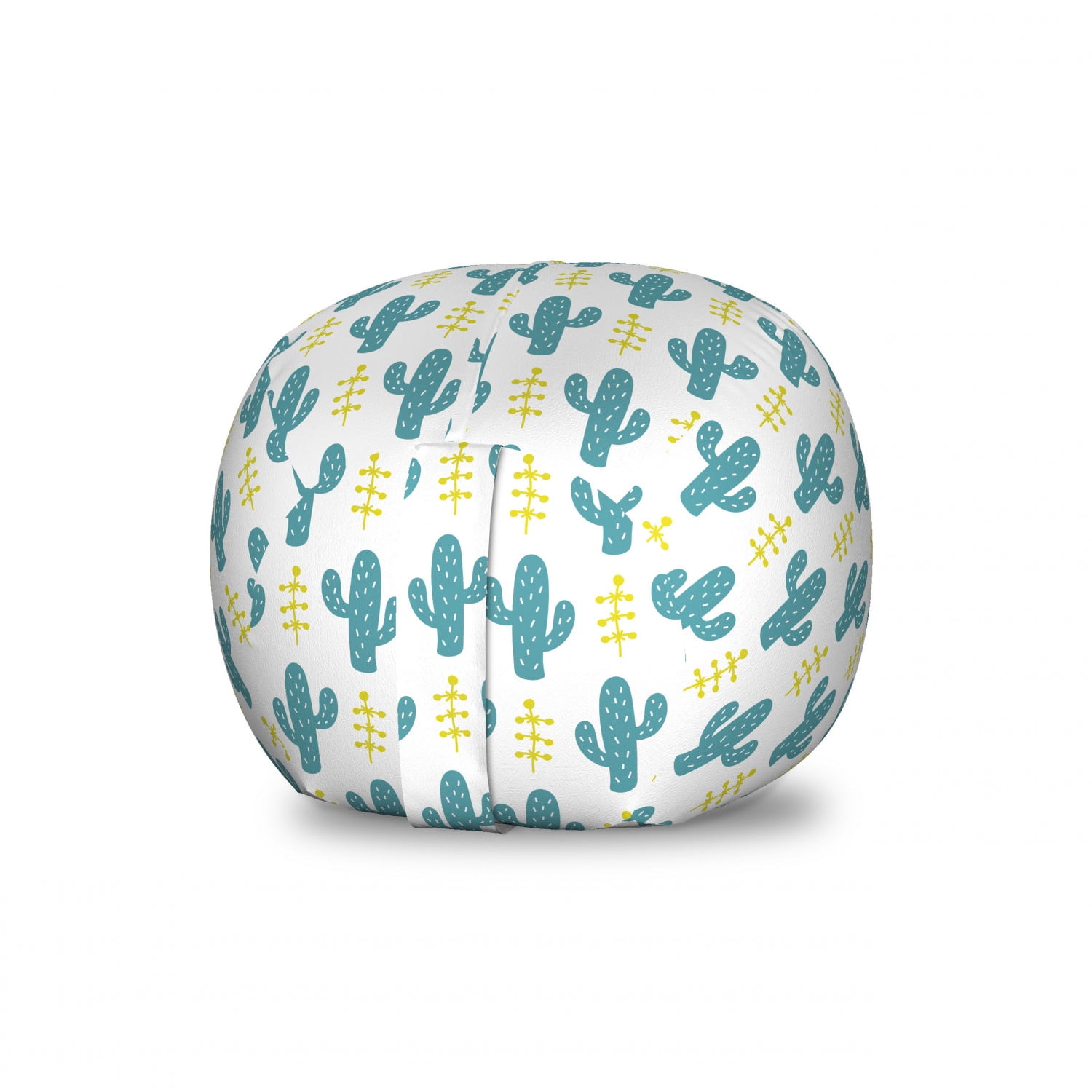 Cactus Storage Toy Bag Chair, Exotic Cacti and Plant Leaf Simplistic ...