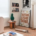 Affixzi Empowering Floral Motivational Poster - Inspirational Quote ...