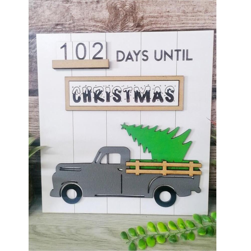 Interchangeable Gnome Wooden Door Sign Farmhouse Wall Countdown Sign ...