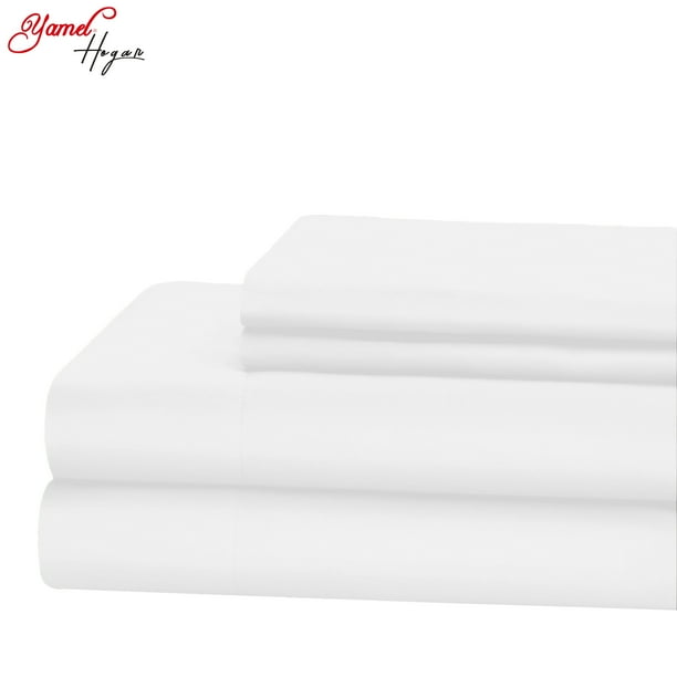 Sábanas Matrimonial Yamel Egipcia 2500 Hilos Tacto Suave Blanco ...