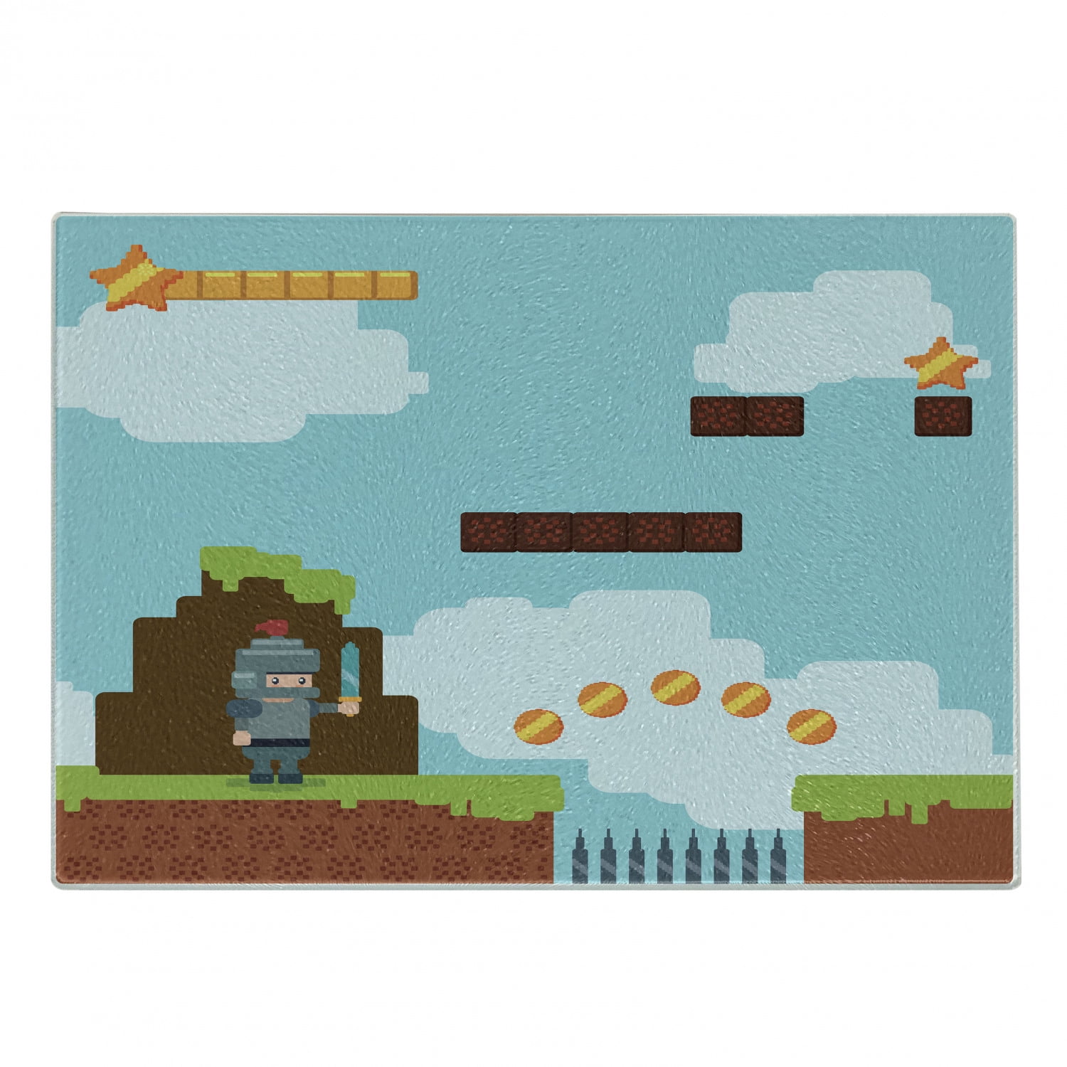 Video Games Cutting Board, Arcade World 9 's Fun Theme Knight Fireball ...
