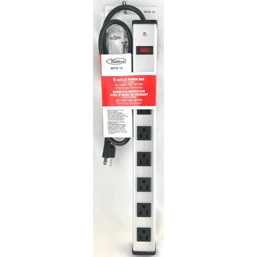 Click here for Wellson Wpb-16 3ft 6-Outlet Metal Power Bar (Lts-6... prices