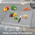 Acrylic Cutting Board for Kitchen, Counter Non Slip Cutting Board with ...