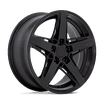 Niche 1PC Aluminum Rim M124 MILAN 18X8in Gloss Black Brushed Finish ...