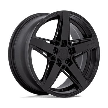Niche 1PC Aluminum Rim M124 MILAN 18X8in Gloss Black Brushed Finish ...