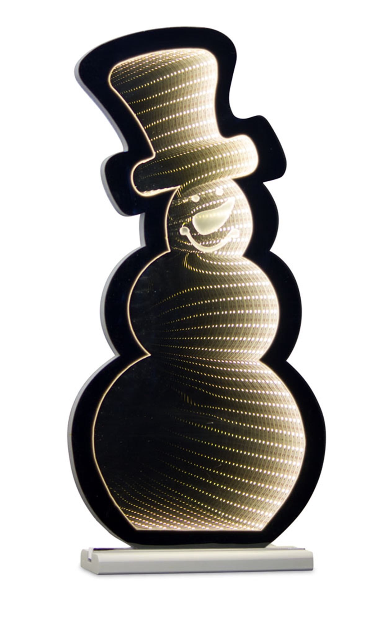 Infinity Light Snowman 11.75"L x 23"H Acrylic/EVA - Walmart.com