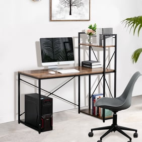 Dark Wood Computer Desk - Walmart.com