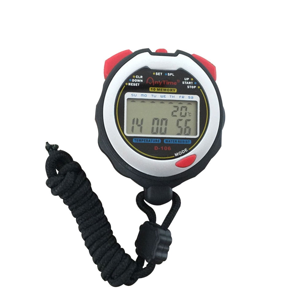 Yoone Portable Running Stopwatch Sport Counter Alarm Referee ...