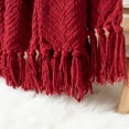 Battilo Ultra Plush Winter Cozy Couch Throw Blanket, Dark Red ...