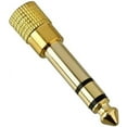 Premium Adapter Stereo Gold Plug 1/4" (6.3mm) Male to 1/8" (3.5mm ...