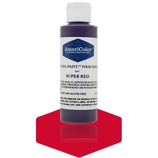 AmeriColor, Soft Gel Paste Food Color, Super Red 4.5 oz - Walmart.com