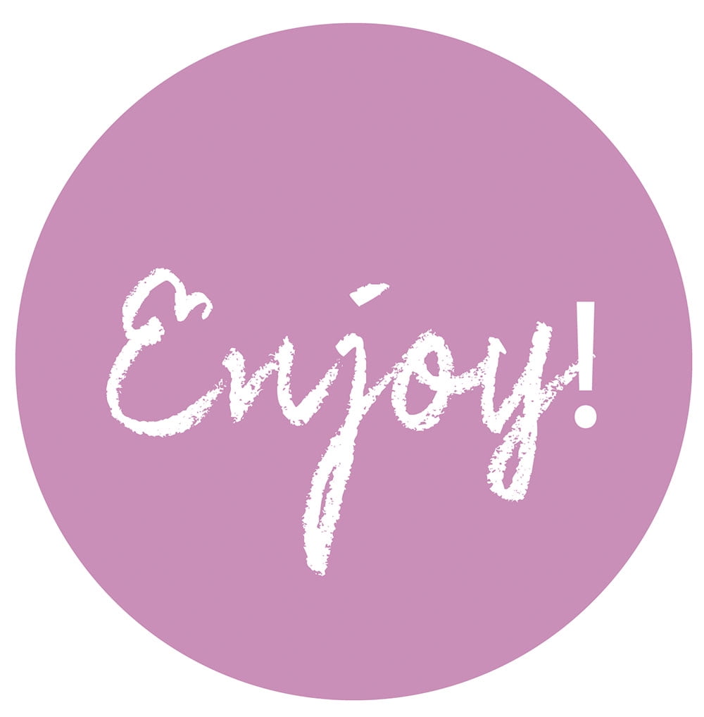 Enjoy Stickers - Pack of 90 -2" Diameter - Peel and Stick - Walmart.com