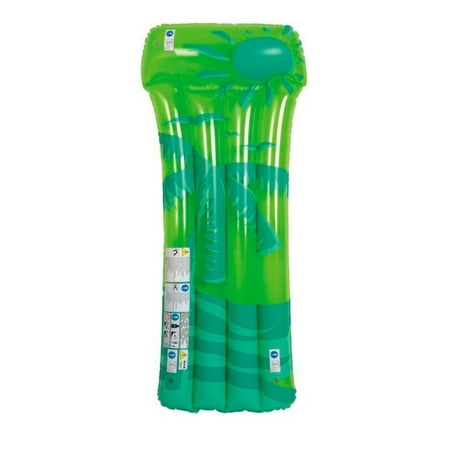 75" Lime and Seafoam Green Tropical Sunny Palm Tree Inflatable Air ...