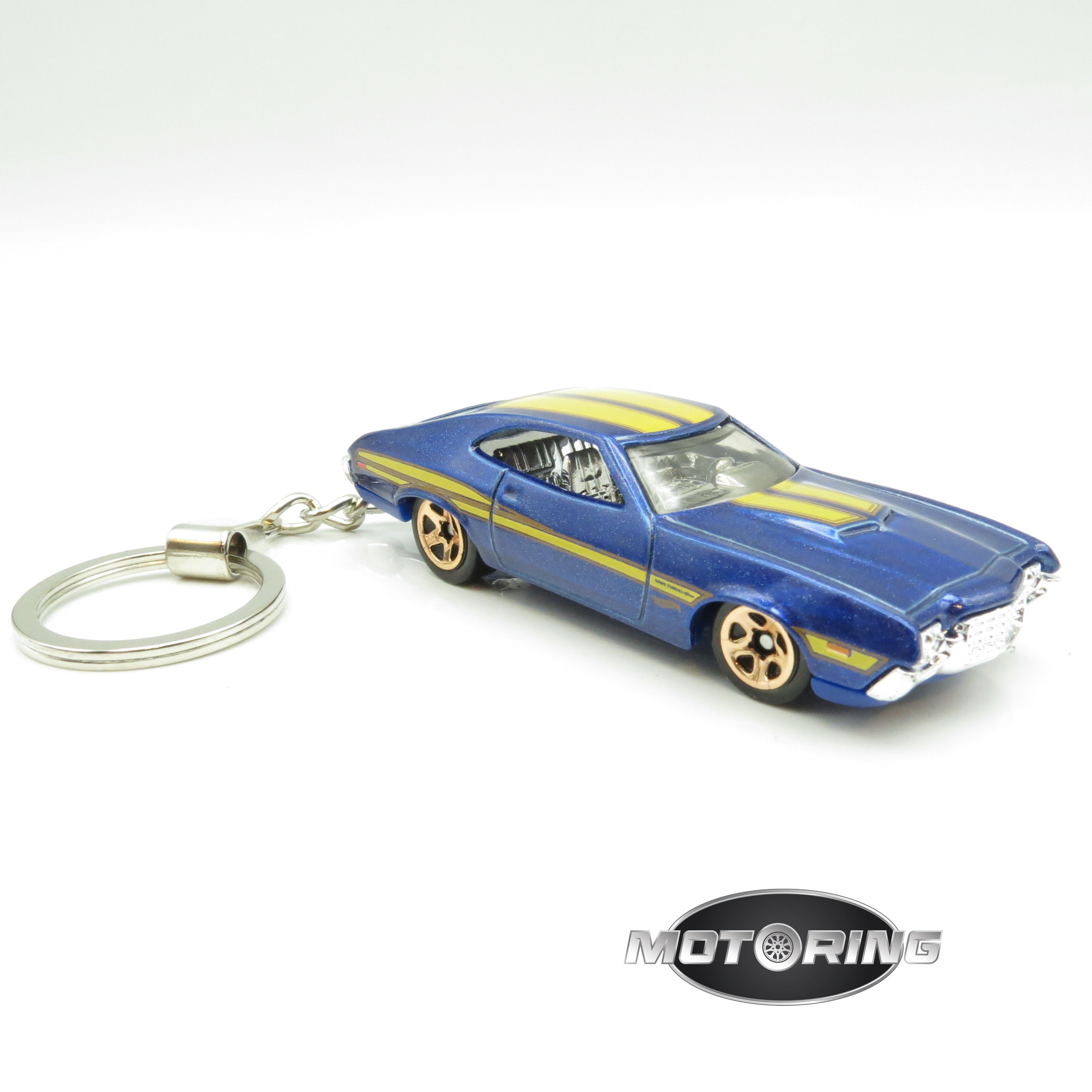 Keychain 1972 '72 Ford Gran Torino Blue Purple Car Rare Novelty Diecast ...
