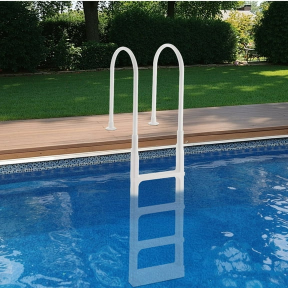 Confer Curve Step System for In-Ground Pools, 3 Steps, Resin, Supports ...