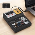 YIGSECU 2 Channel Studio Mixer Sound Board Consolre USB Auditory Mixer ...