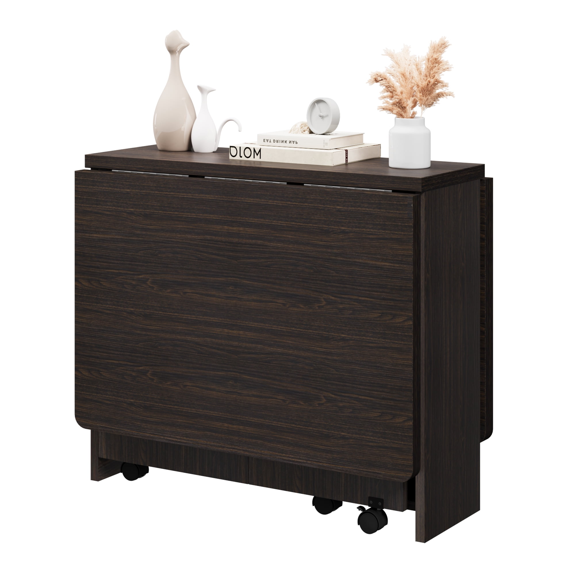 DSstyles Folding Dinning Table, 51.1" D x 31.4" W x 29.5" H - Walmart.com