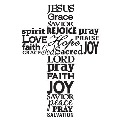 Embossing Folder Cross With Script 4.25X5.75 By Darice - Walmart.com ...