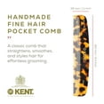 Kent 7T Handmade All Fine Tooth Pocket Comb for Men, Hair Comb ...