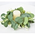 6Pcs Eucalyptus Wreath Faux Kitchen Cabinet Wreaths Artificial Greenery ...