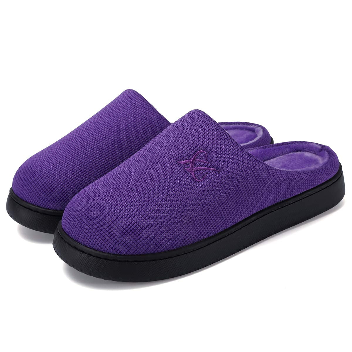 Slippers Lander Memory Foam para mujer y hombre, color morado | Walmart ...