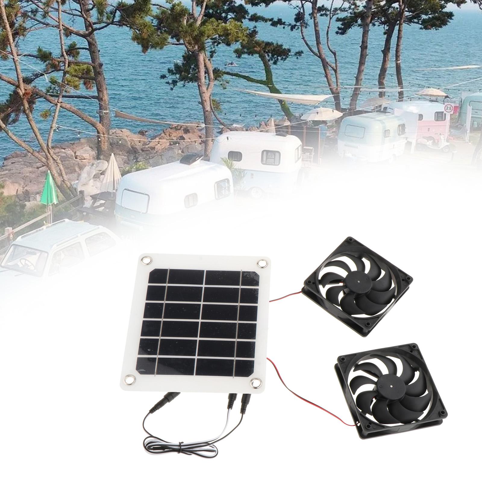 Extractor de aire solar IP65, resistente al agua, 10W, 5,6 V ...