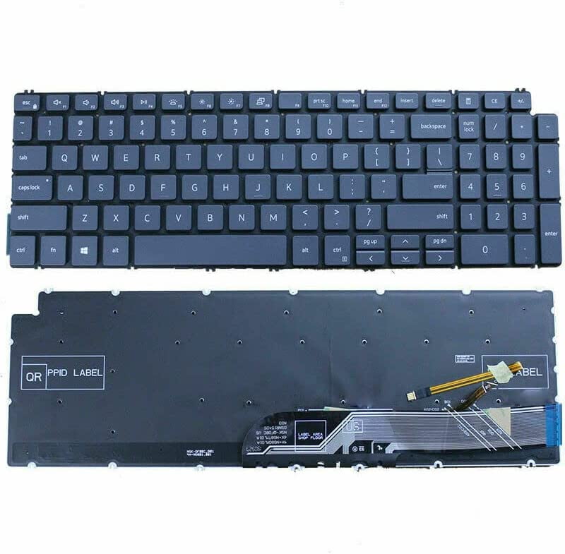 New US Black English Backlit Laptop Keyboard (Without palmrest) for ...