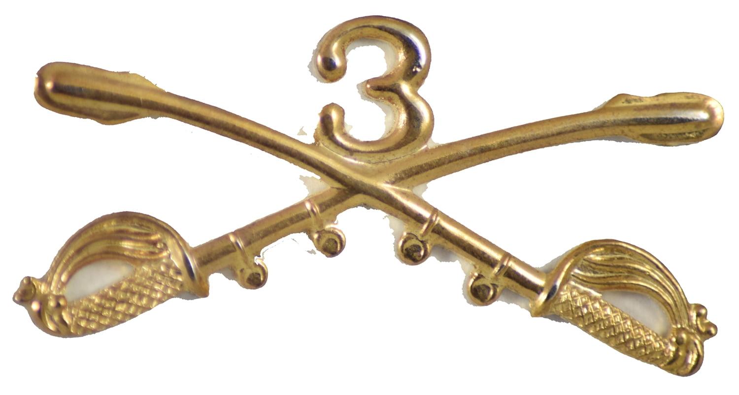 3RD CAVALRY CROSSED SABERS HAT PIN - Walmart.com