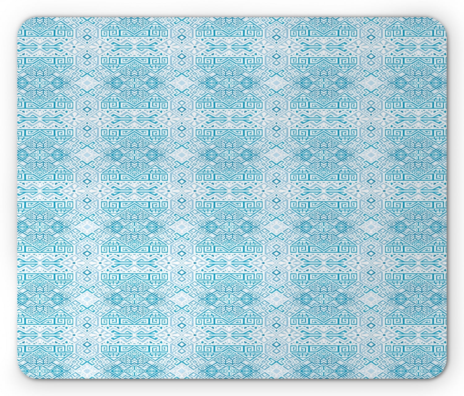 Aztec Mouse Pad, Monochrome Style Bohemian Design of Squares Streaks ...