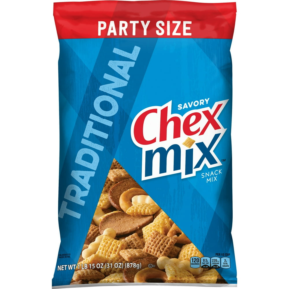 Chex Mix Traditional Savory Snack Mix, 31 oz - Walmart.com - Walmart.com
